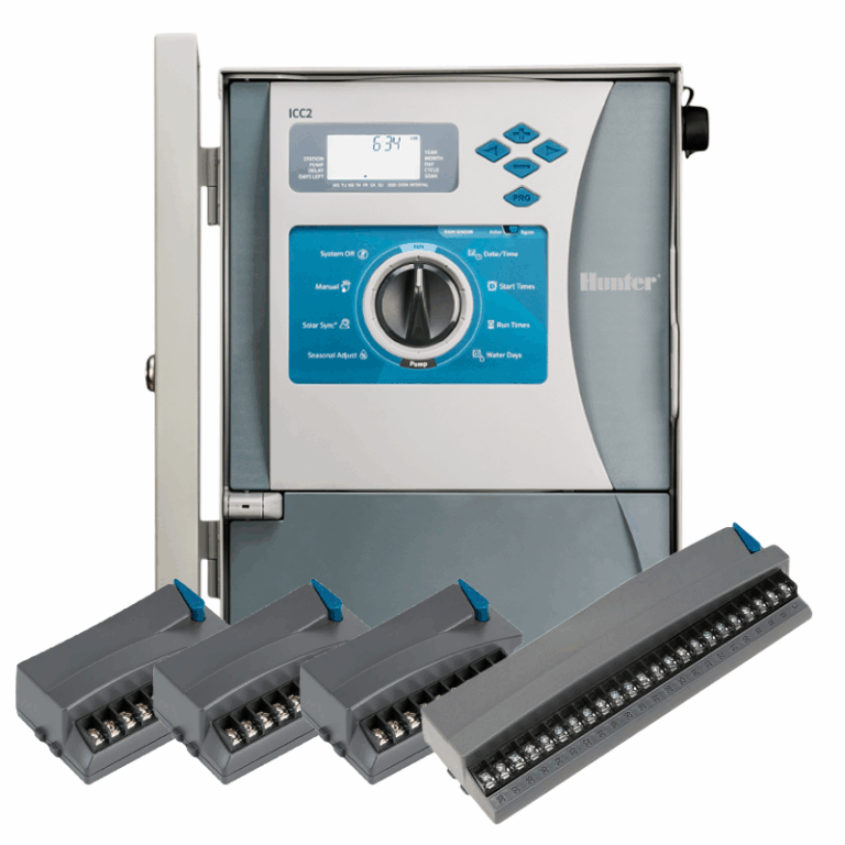 Hunter ICC2 54 Station Controller with Flow, Metal Enclosure (I2CF5400M ...